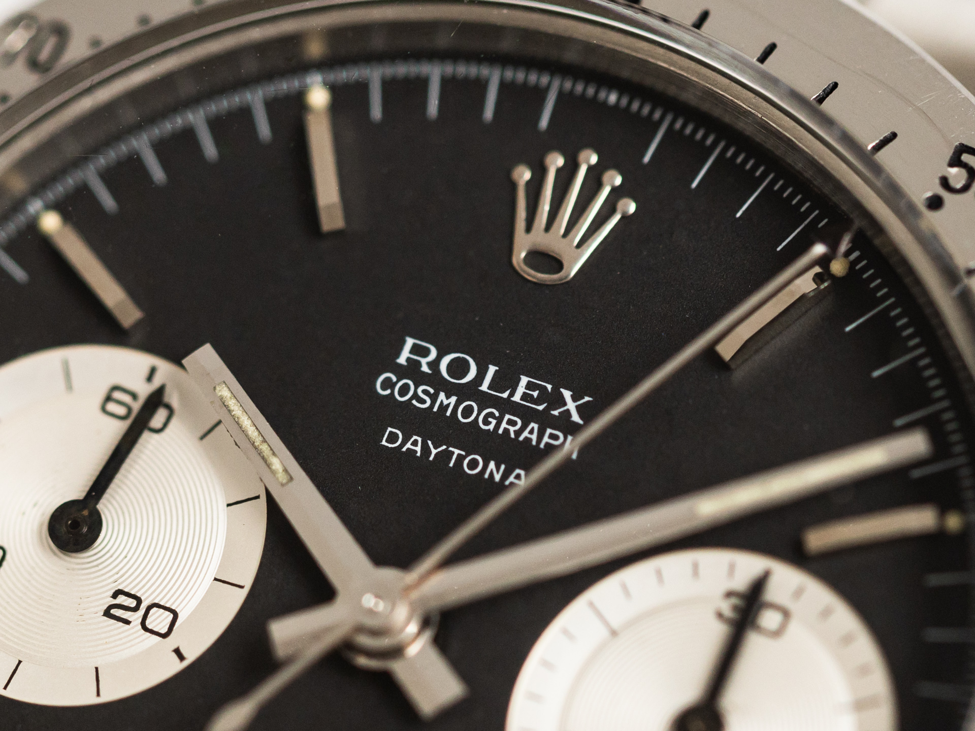 ROLEX Vintage DAYTONA COSMOGRAPH Ref-6239 Steel Black Tritium Small ...