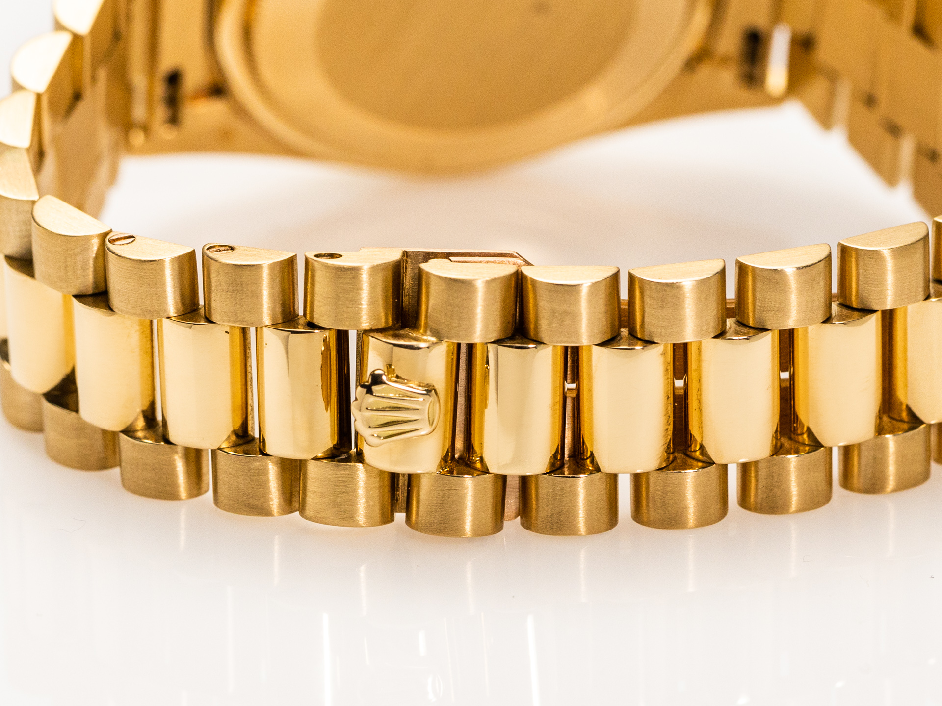 ROLEX Vintage DAY-DATE Ref-18038 18k Yellow Gold Single Quick Set Gold ...