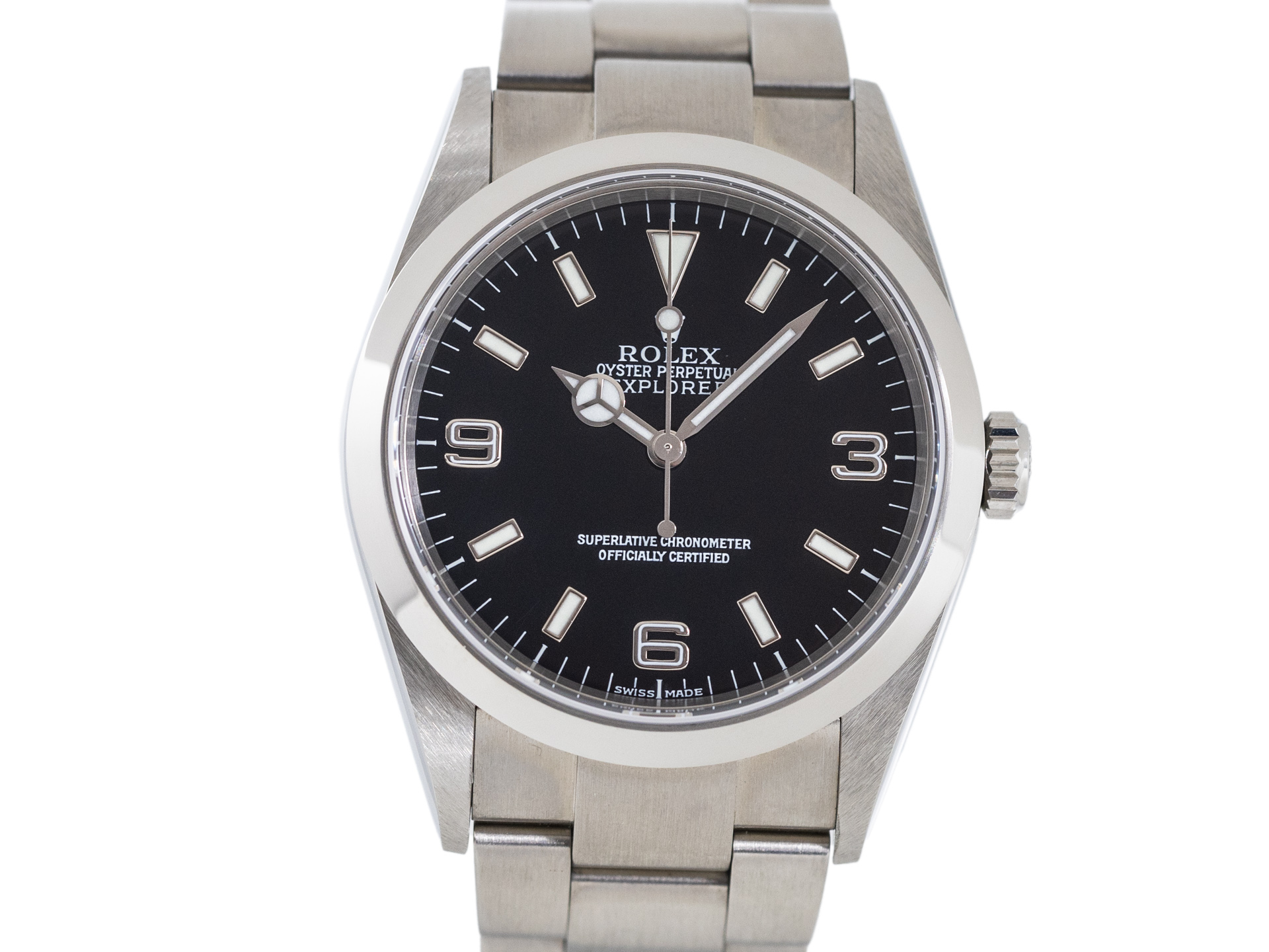 ROLEX EXPLORER Ref 114270 Stainless Steel Box Papers Bj-2001 UNWORN FULL SET SAFE QUEEN