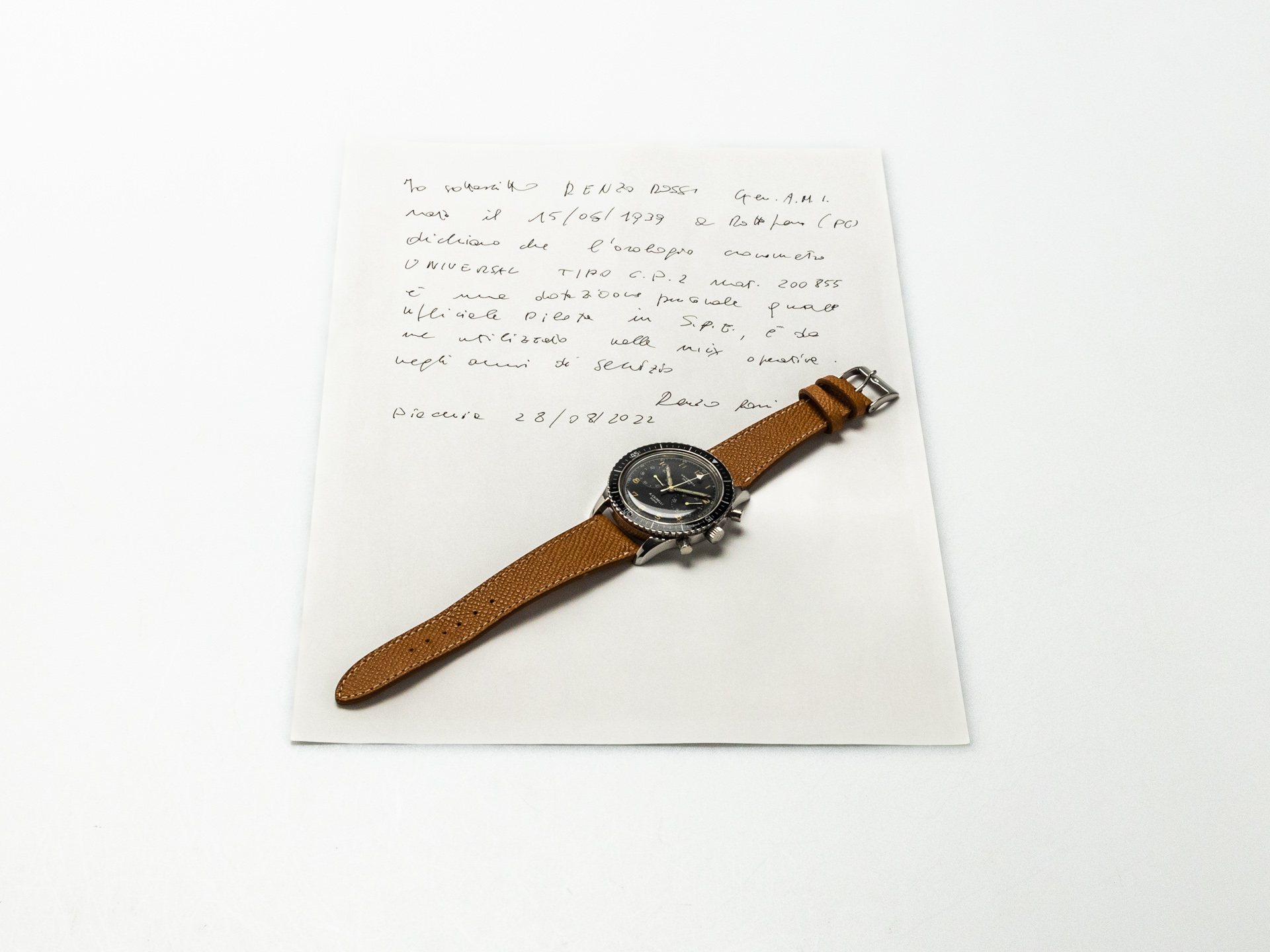 UNIVERSAL Vintage CHRONOGRAPH A-CAIRELLI 146 ITALIAN AIR FORCE TIPO-CP2 ...