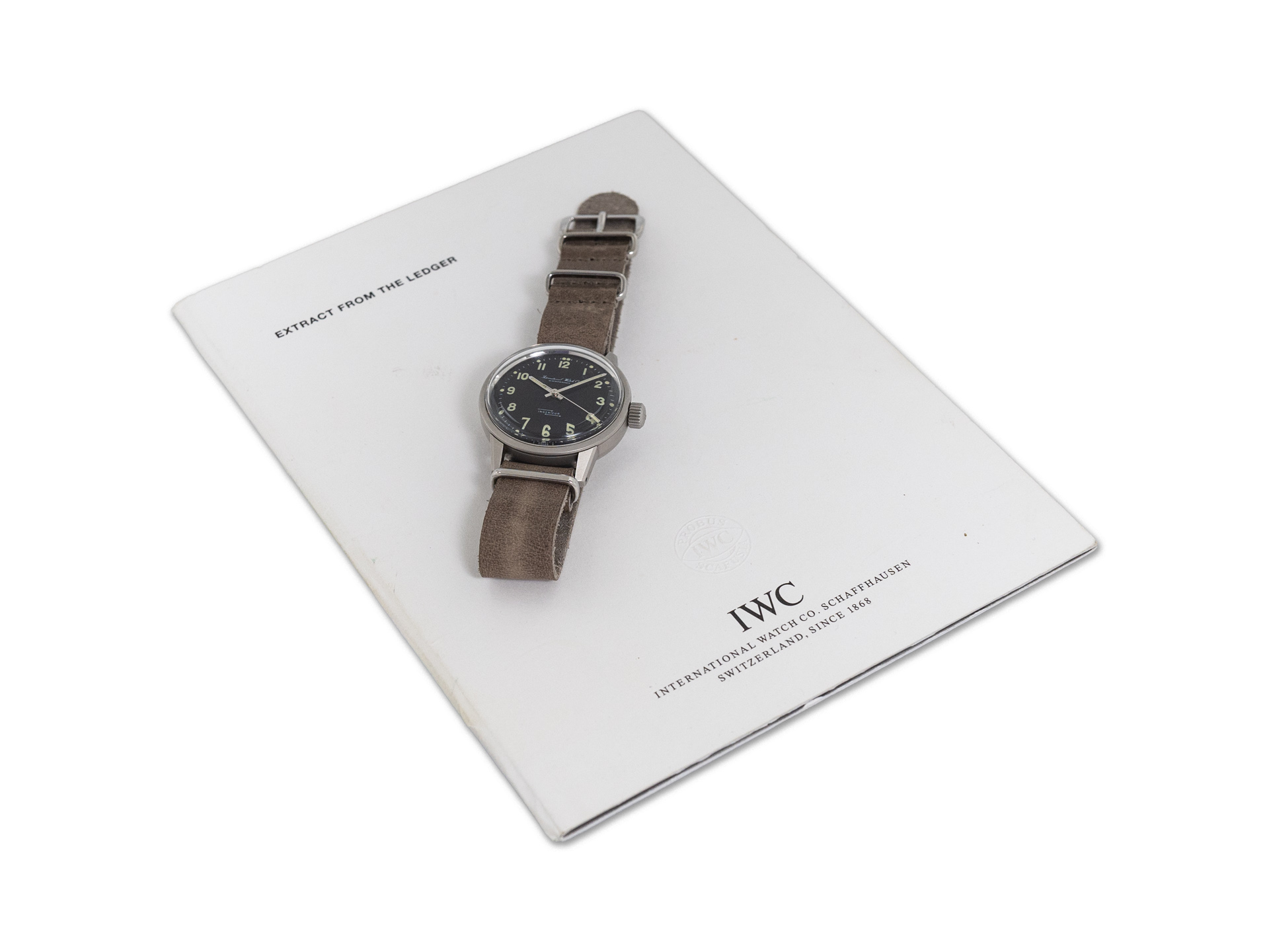 IWC Vintage INGENIEUR PROTOTYPE Ref 866 Brushed Steel Case Black ...