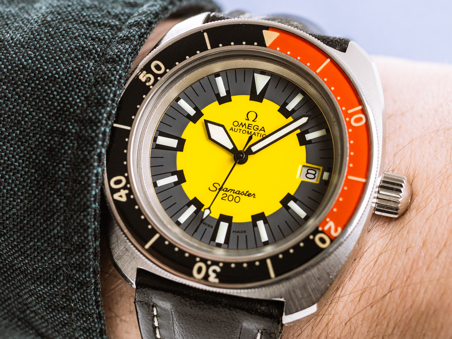 OMEGA VINTAGE SEAMASTER 200 Ref-166-068 Multi Color Dial Stainless ...